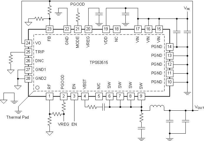 TPS53515RVET Texas Instruments | Mouser
