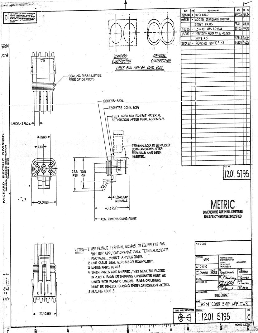 Weather-Pack Automotive Connectors Datasheets – Mouser
