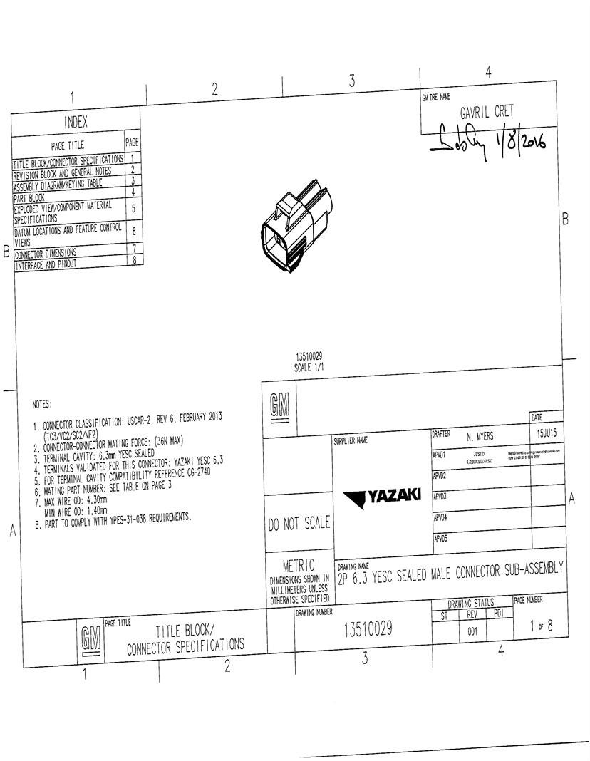 Yazaki Connectors Datasheets – Mouser