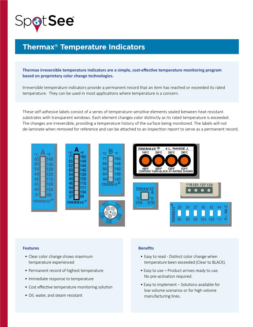 Tempilabel® Irreversible Temperature Indicating Label, 49% OFF