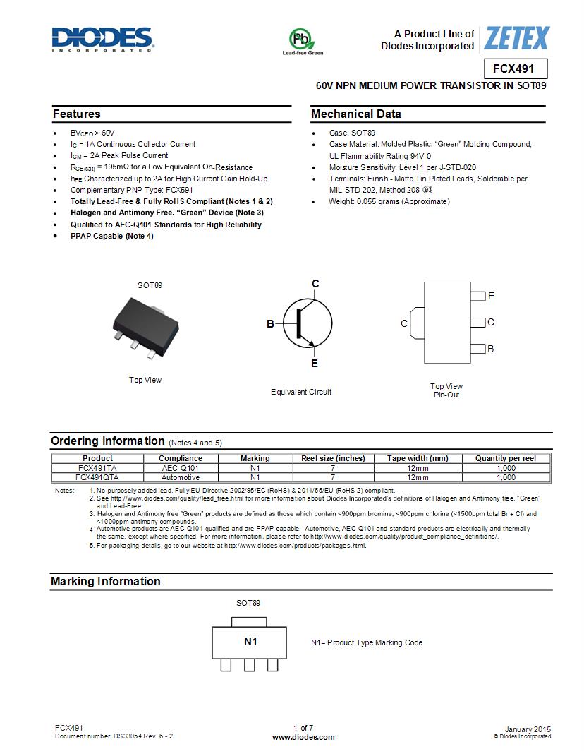 BC817 Transistor SMD Pinout, Datasheet, Equivalent, Circuit, 42% OFF