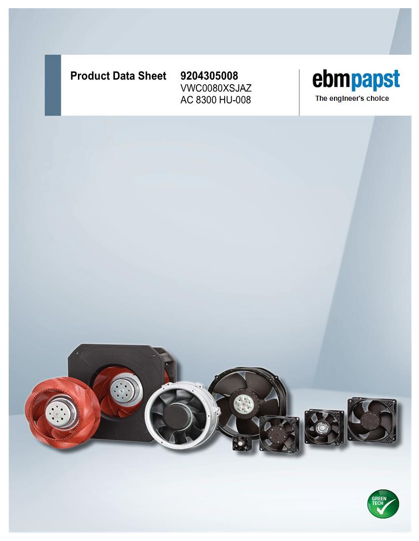 ebm-papst ACmaxx Fans & Blowers Datasheets – Mouser