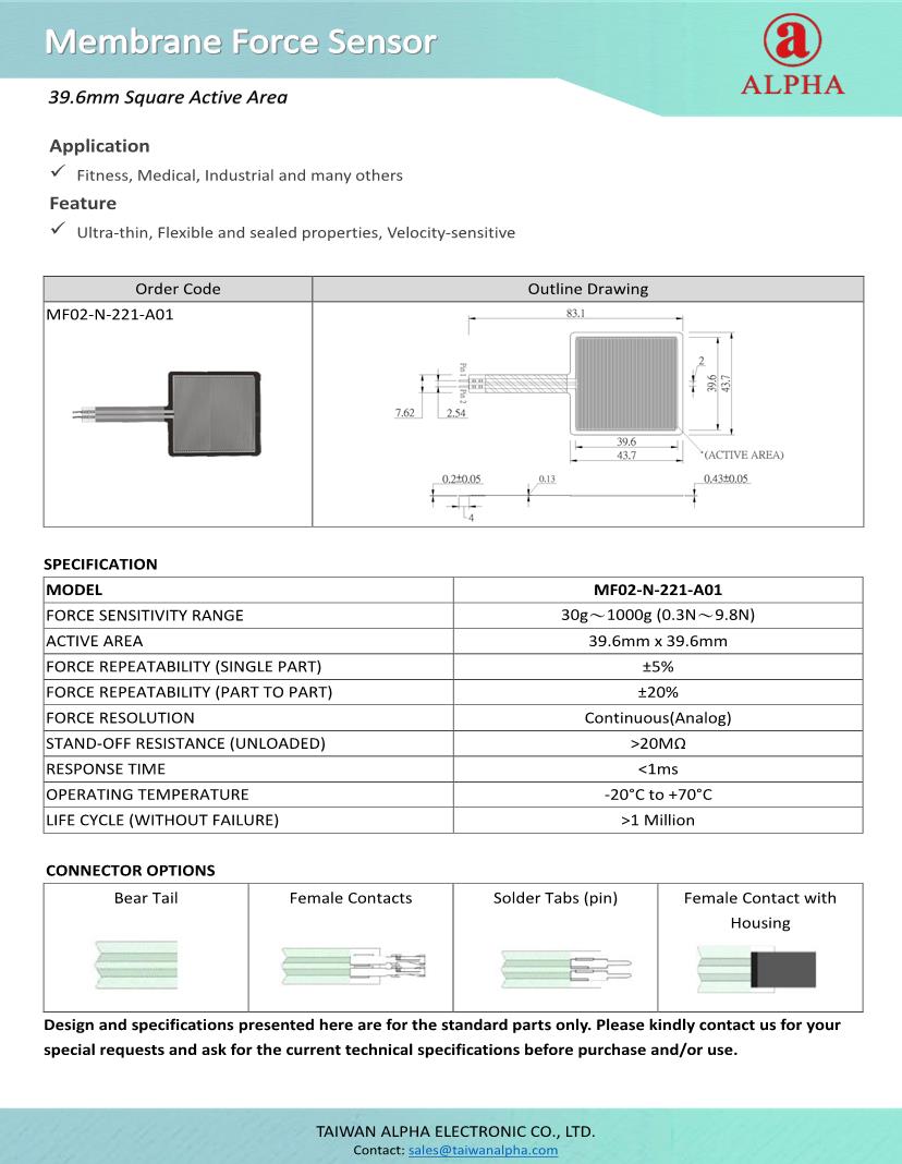 Force Sensors & Load Cells Datasheets – Mouser
