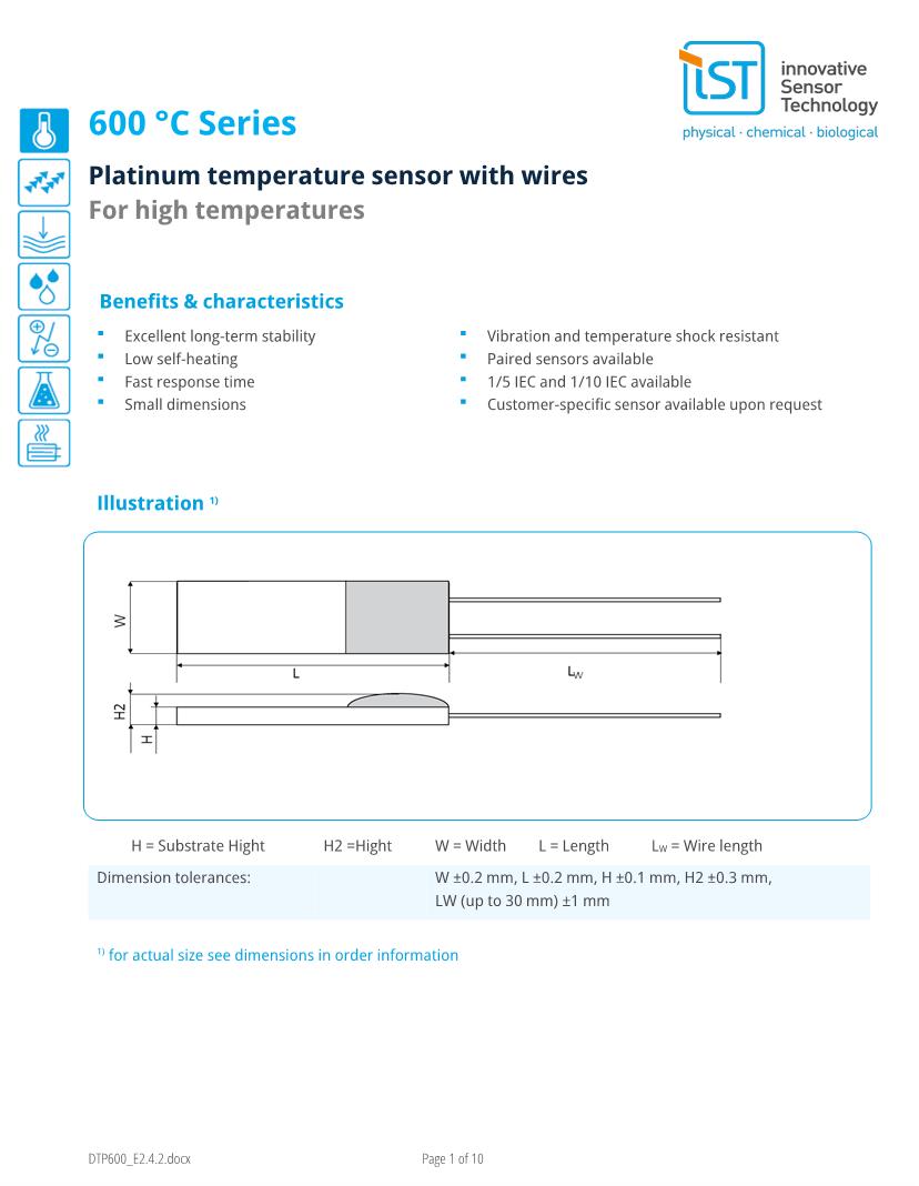 Innovative Sensor Technology Datasheets – Mouser