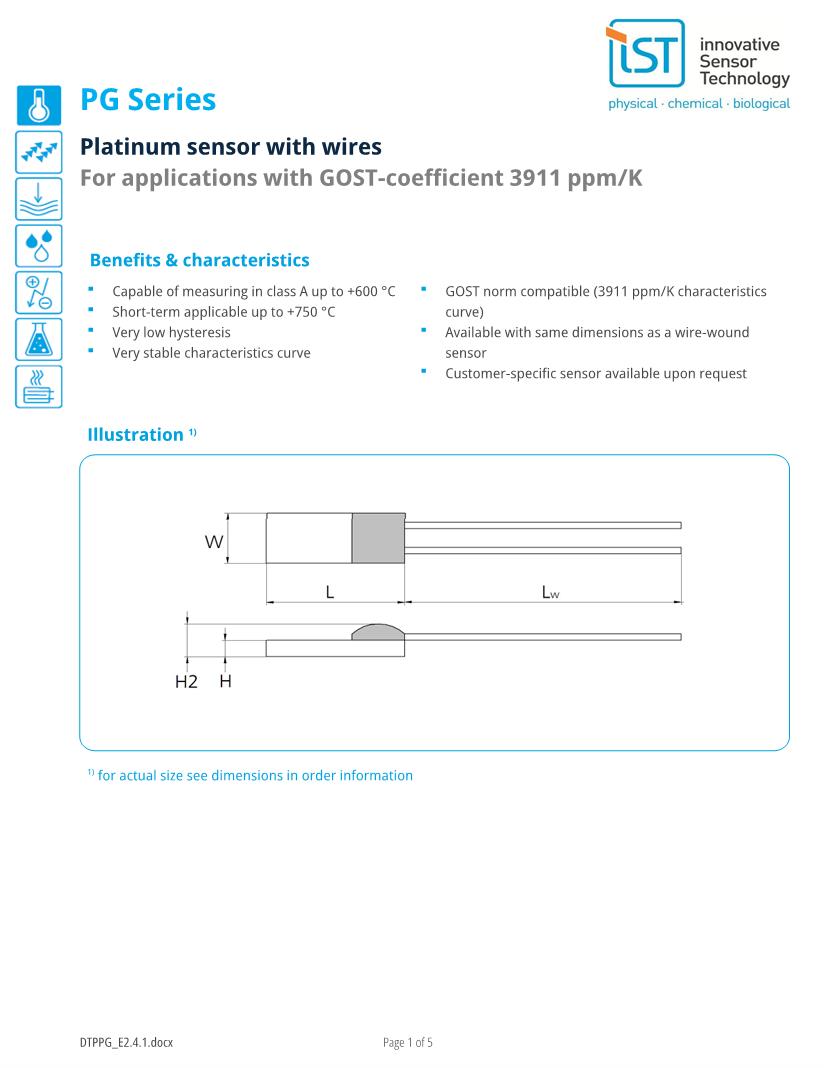 Innovative Sensor Technology Datasheets – Mouser
