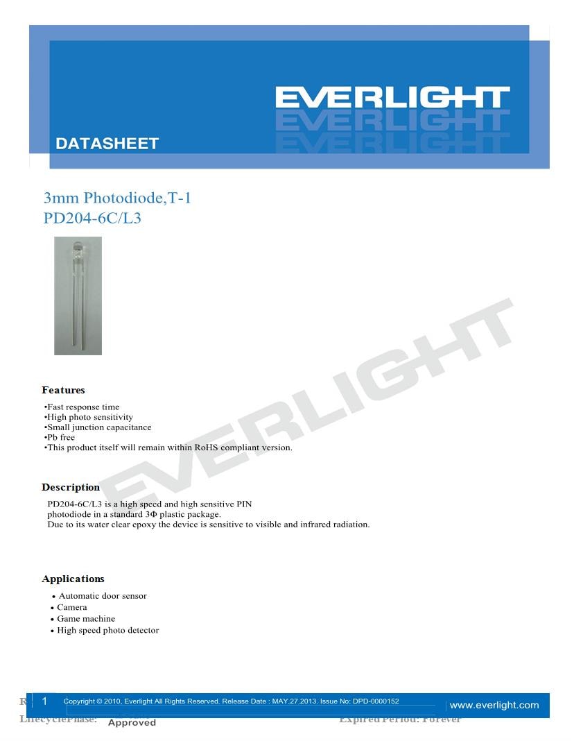 Ir Photodiode Datasheet