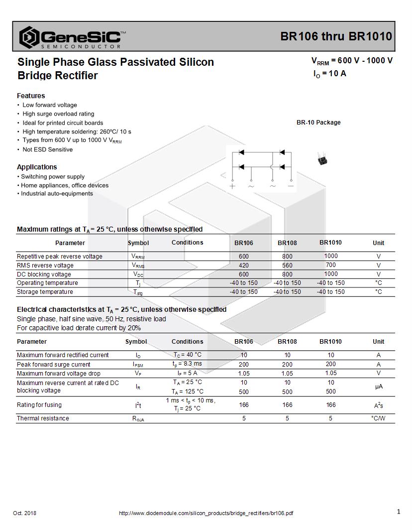 GeneSiC Semiconductor Semiconductors Datasheets – Mouser