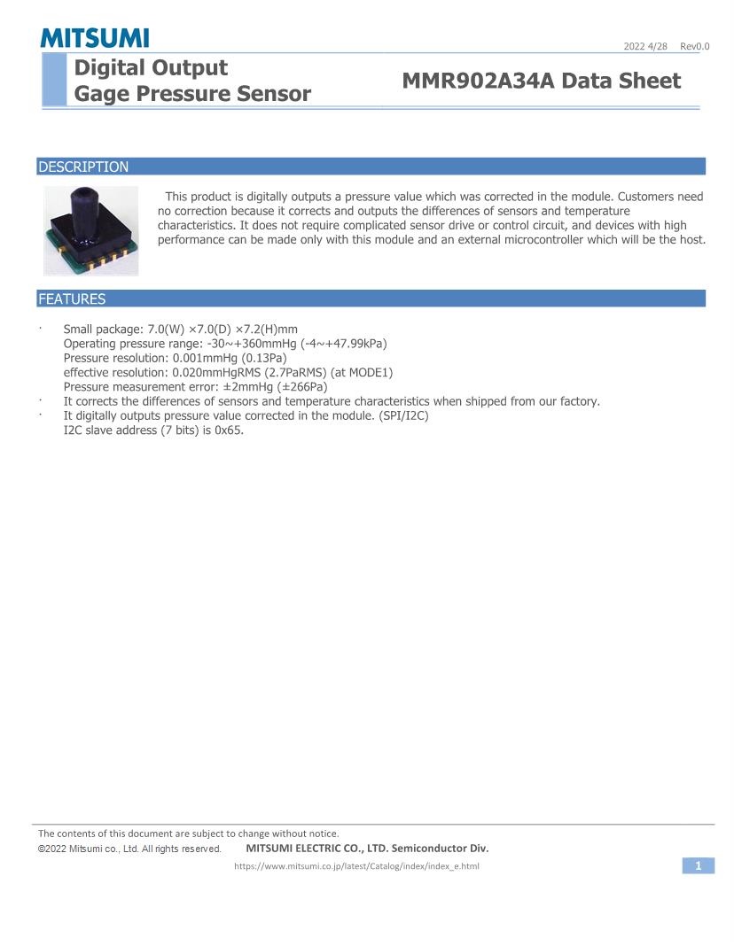MinebeaMitsumi Semiconductors Datasheets – Mouser