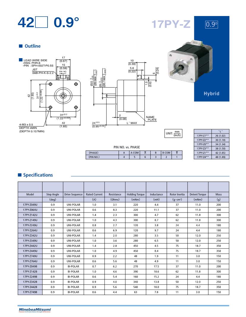 Minebea Matsua Stepper Motor Datasheet Pdf - Infoupdate.org