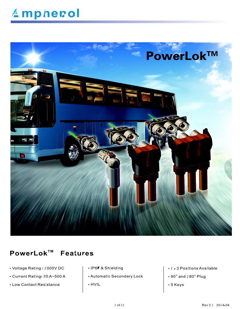 Amphenol DC Power Connectors Datasheets – Mouser