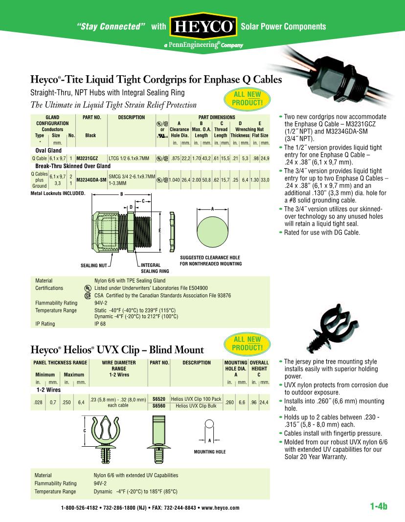 M3234 HEYCO Cable Glands,Strain Relief Cord Grips, 47% OFF