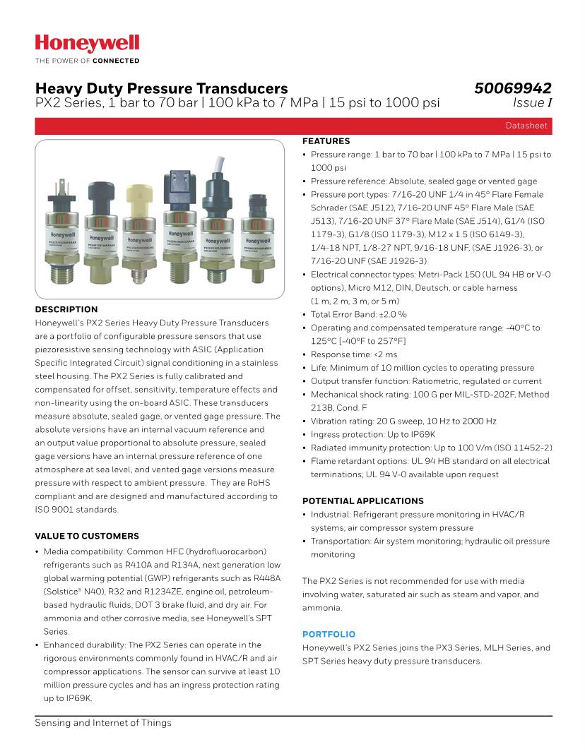 Honeywell Electromechanical Datasheets – Mouser