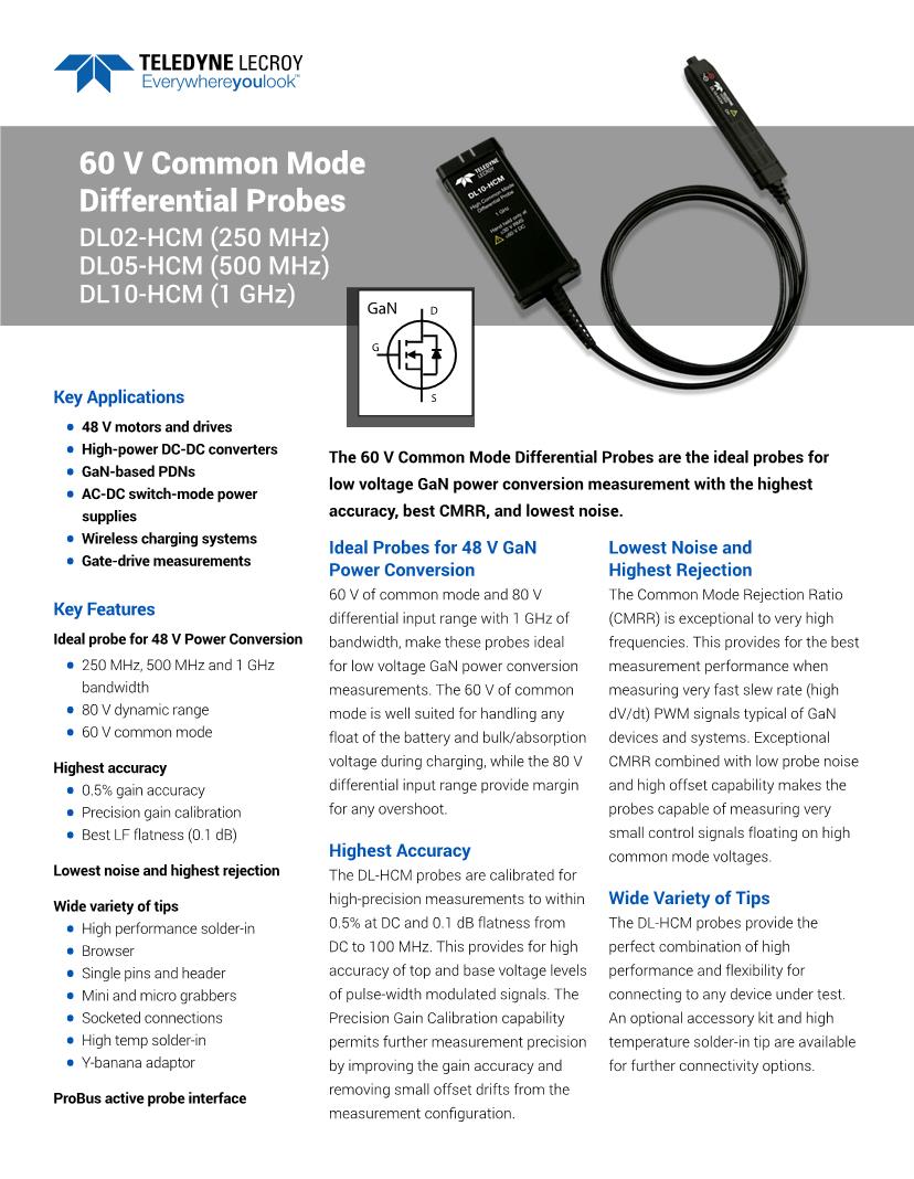 Differential Probes Test Probes Datasheets – Mouser