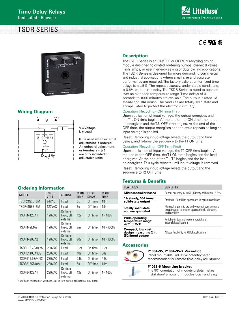 Time Delay & Timing Relays Datasheets – Mouser