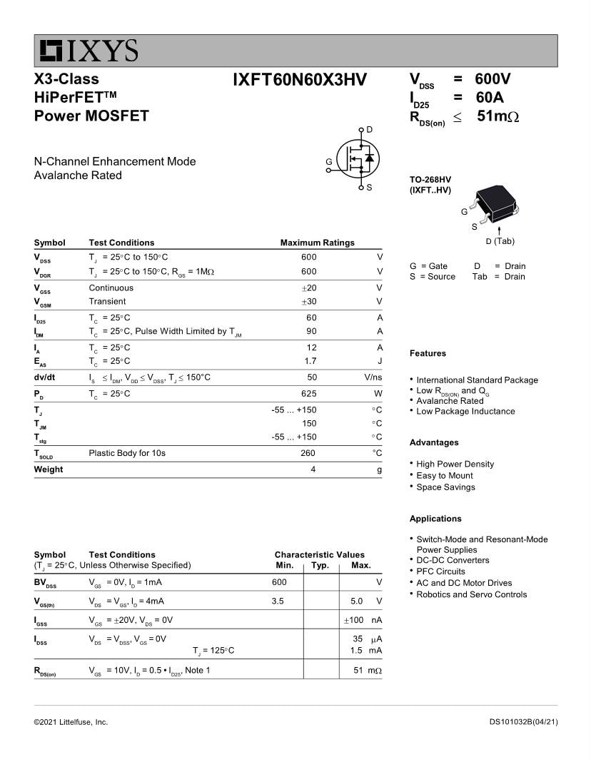 MOSFET Datasheets – Mouser