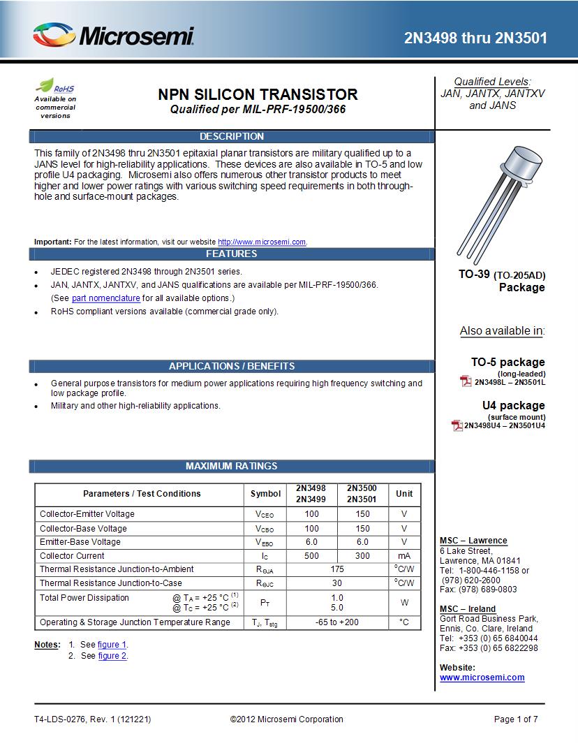 2N3702 Transistor Pinout, Datasheet, Equivalent, Circuit,, 57% OFF