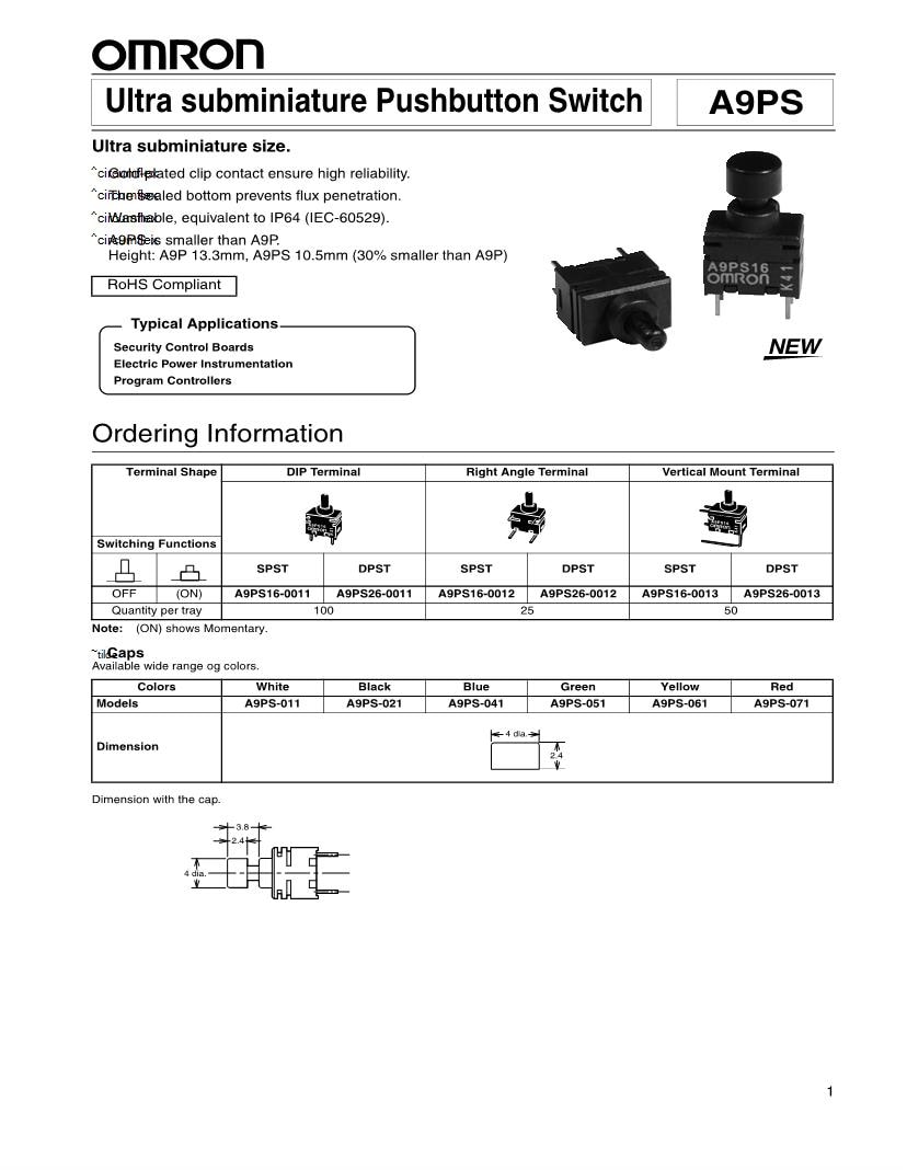 Push Button/Tactile Switch Pinout Connections, Uses,, 47% OFF