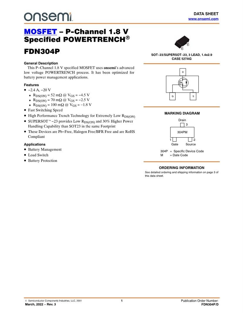 MOSFET Semiconductors Datasheets – Mouser