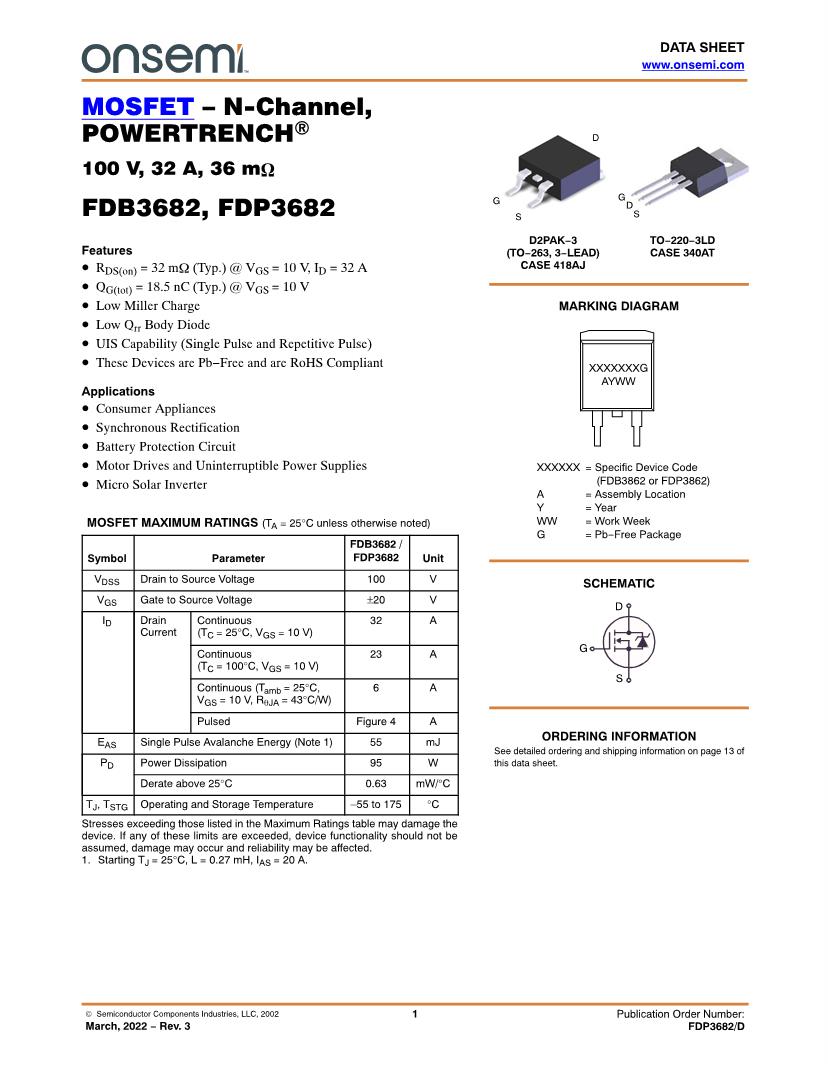 MOSFET Semiconductors Datasheets – Mouser