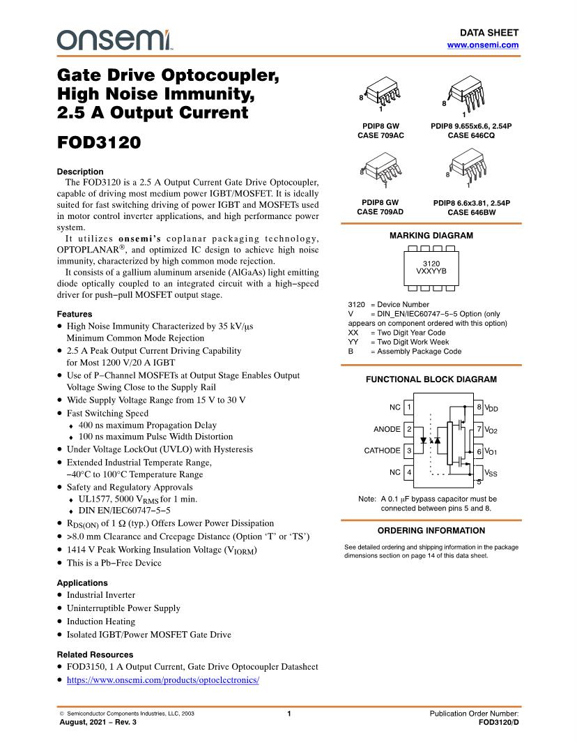 Buffer Optocouplers / Photocouplers Datasheets – Mouser
