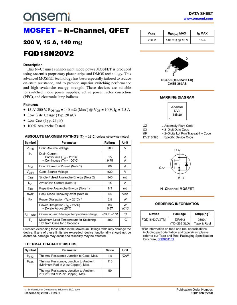 MOSFET Semiconductors Datasheets – Mouser