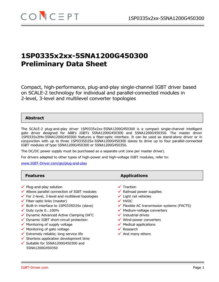 Power Integrations Scale-2 Gate Drivers Datasheets – Mouser