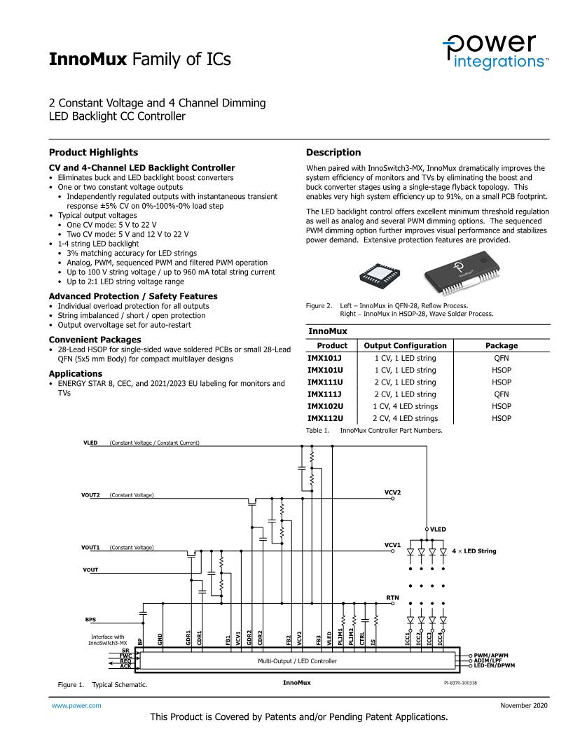 Power Integrations Optoelectronics Datasheets – Mouser