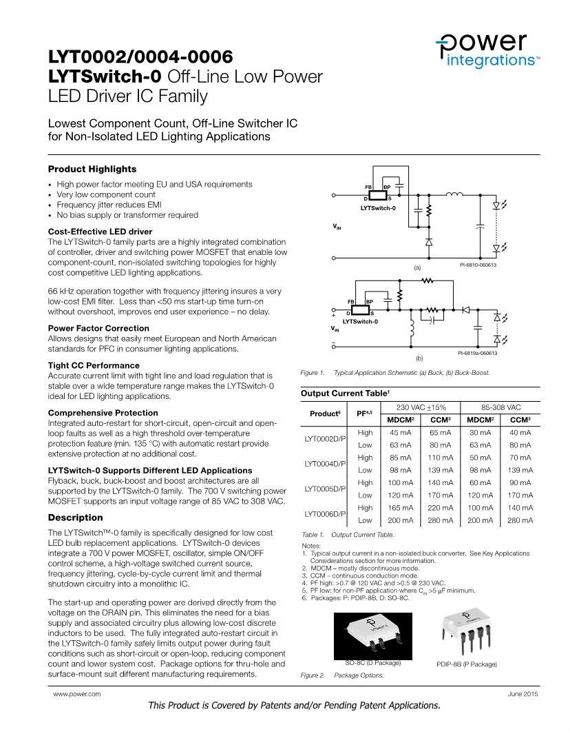 Power Integrations Optoelectronics Datasheets – Mouser