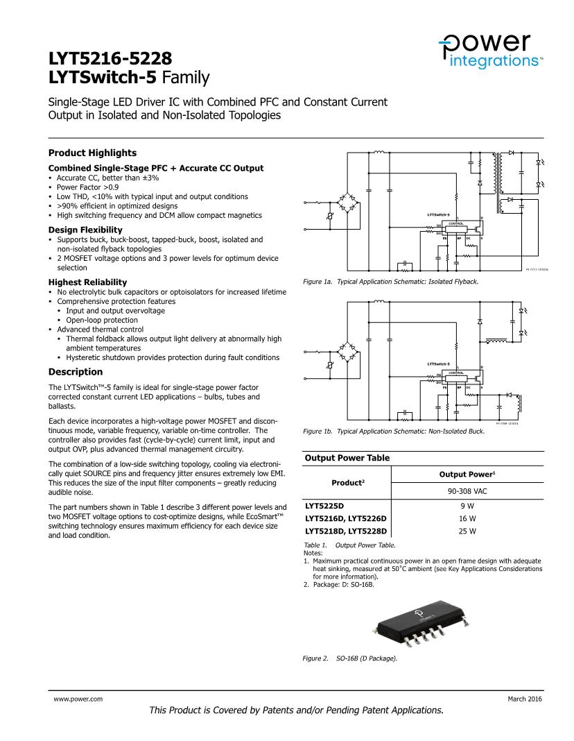 Power Integrations Optoelectronics Datasheets – Mouser