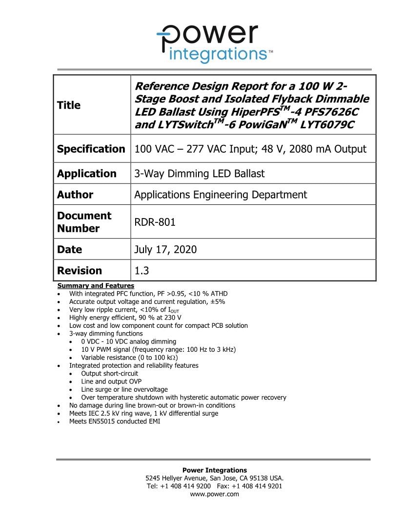 Power Integrations Optoelectronics Datasheets – Mouser