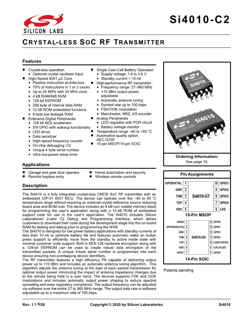 8051 Datasheet