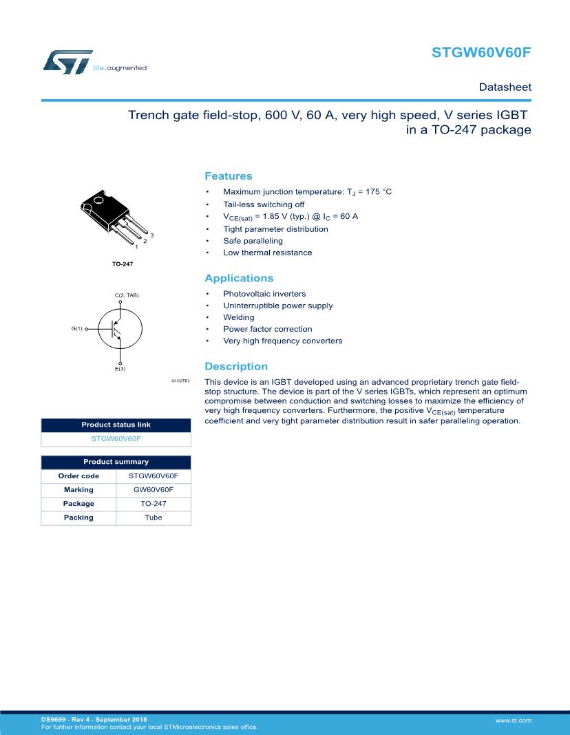 G30N60 DATASHEET PDF