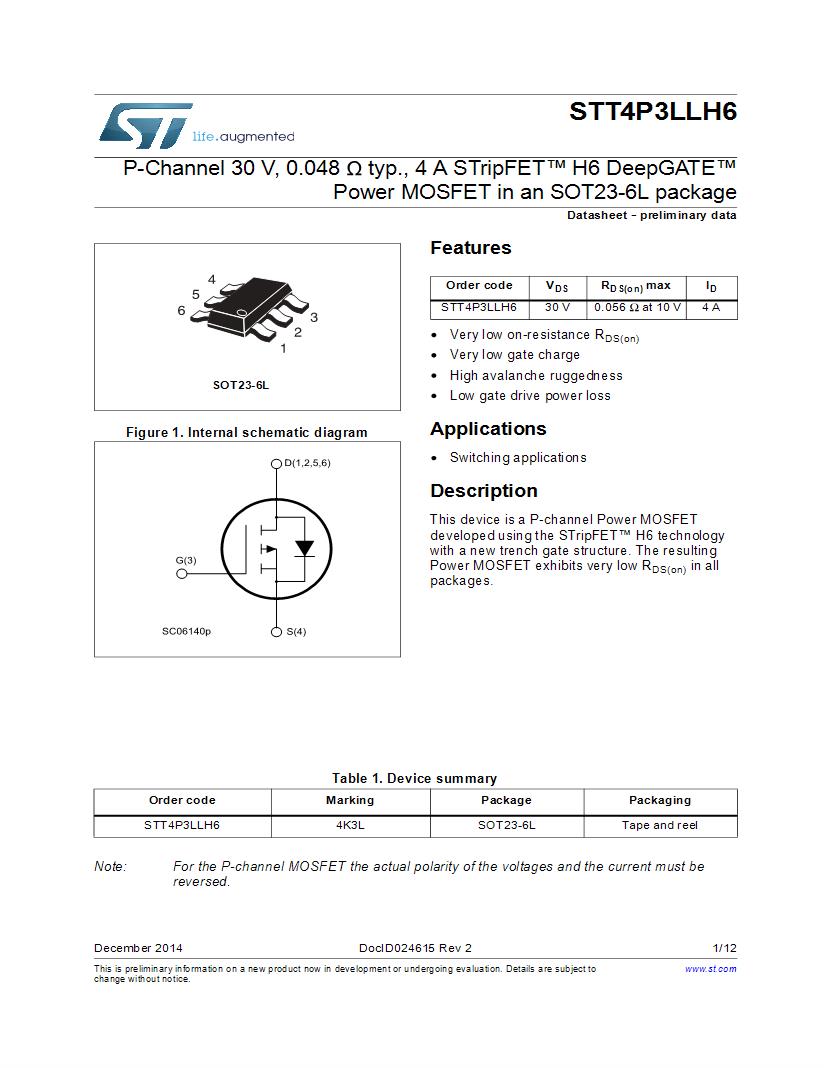 SMD/SMT SOT-23-6 MOSFET Datasheets | Mouser