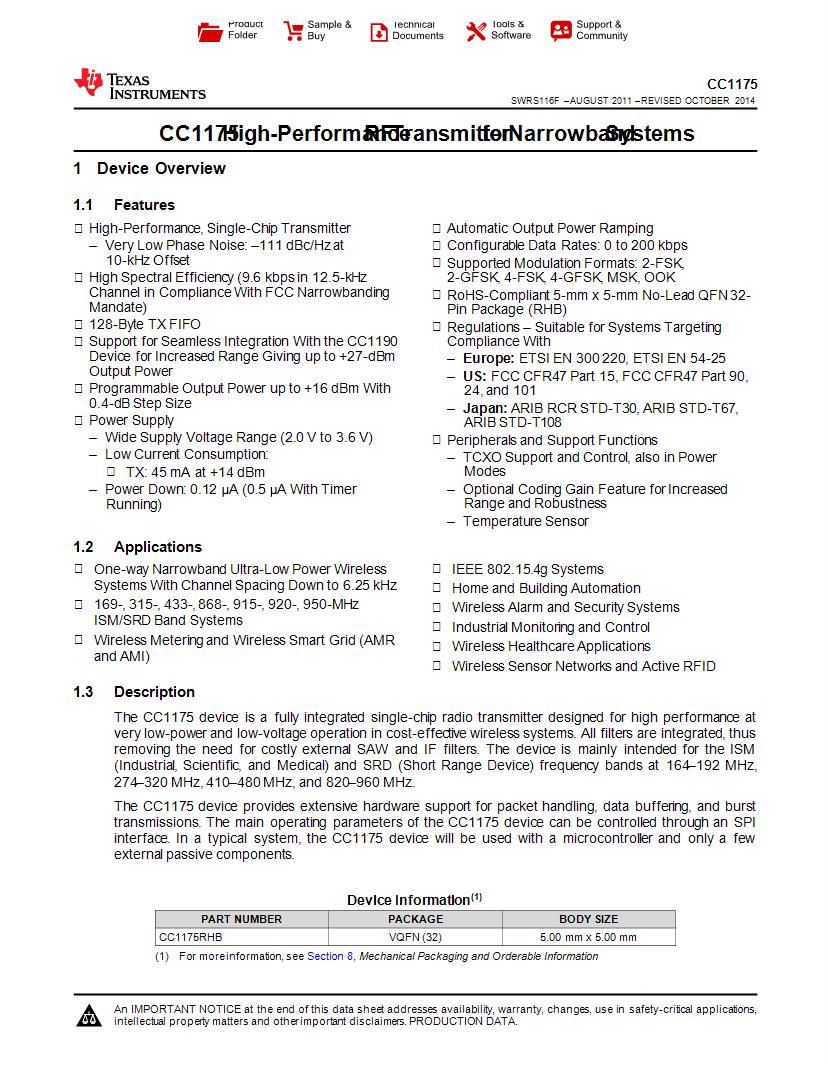 Search results for: rf transmitter Semiconductors Datasheets – Mouser