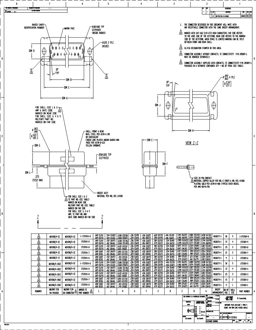 Search results for: M24308-4-3 D-Sub MIL Spec Connectors Datasheets ...