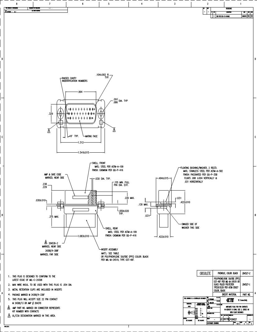 Search results for: M24308-4-3 D-Sub MIL Spec Connectors Datasheets ...