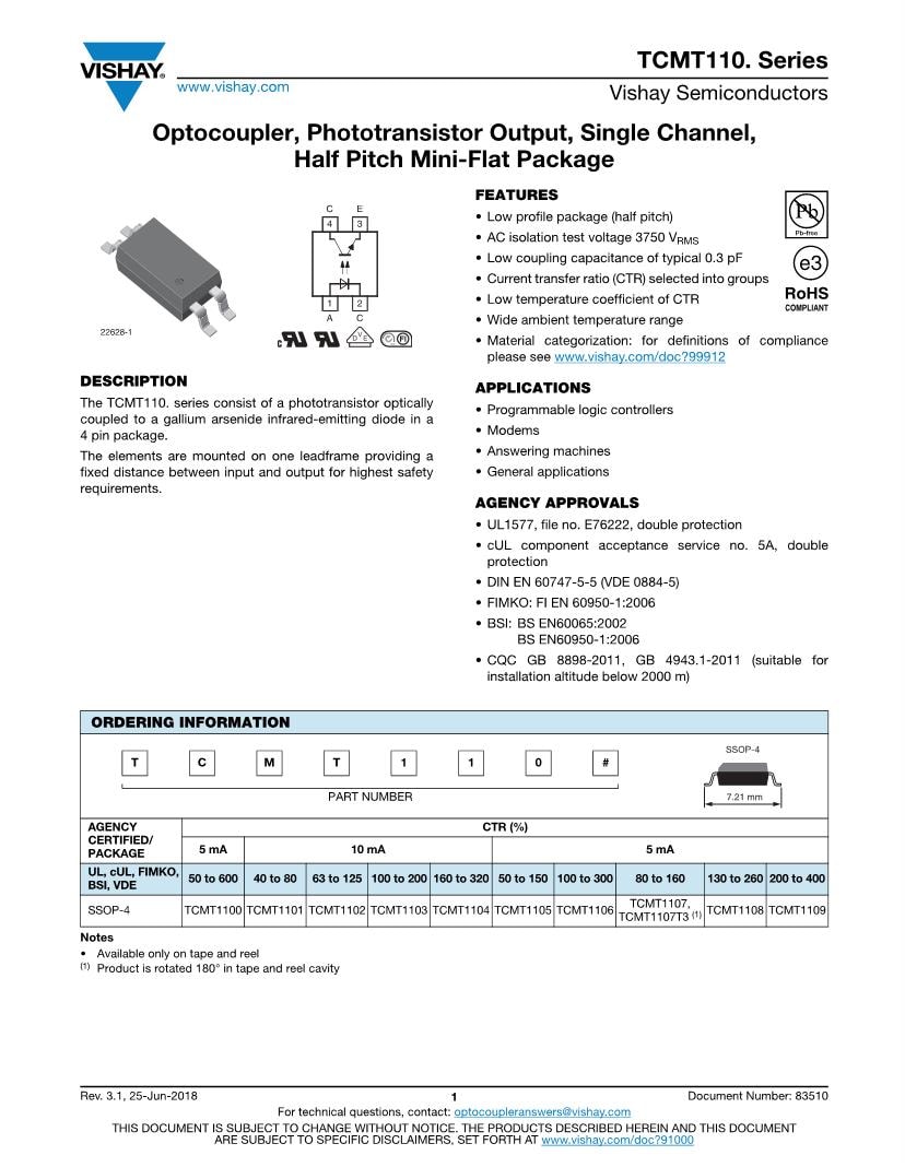 Phototransistor Datasheet