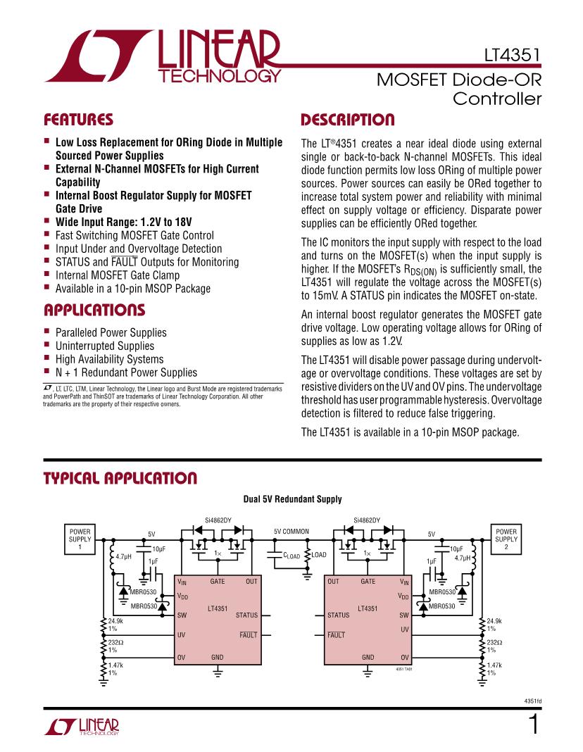 Search results for: LT4351IMS Power Management Specialized - PMIC ...