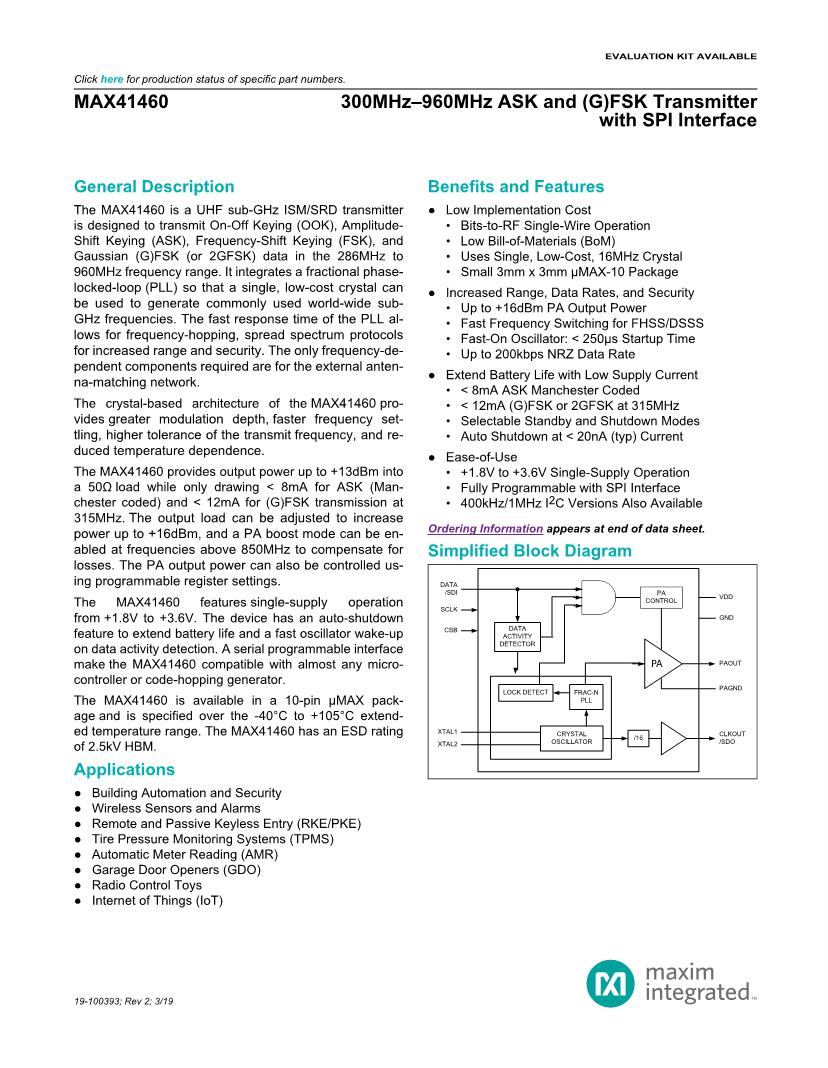 Search results for: rf transmitter Semiconductors Datasheets – Mouser