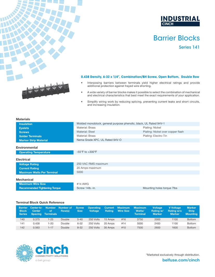Barrier Terminal Blocks Terminal Blocks Datasheets – Mouser