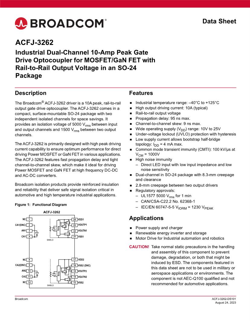 Broadcom Limited Datasheets – Mouser