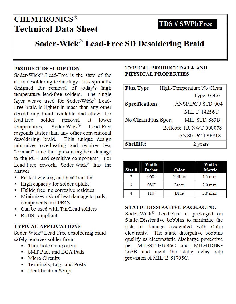 Chemtronics Tools & Supplies Datasheets – Mouser