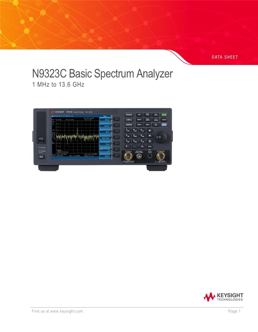Spectrum Analyzers Datasheets – Mouser