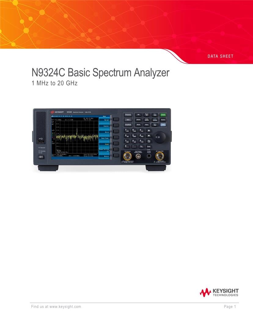 Spectrum Analyzers Datasheets – Mouser
