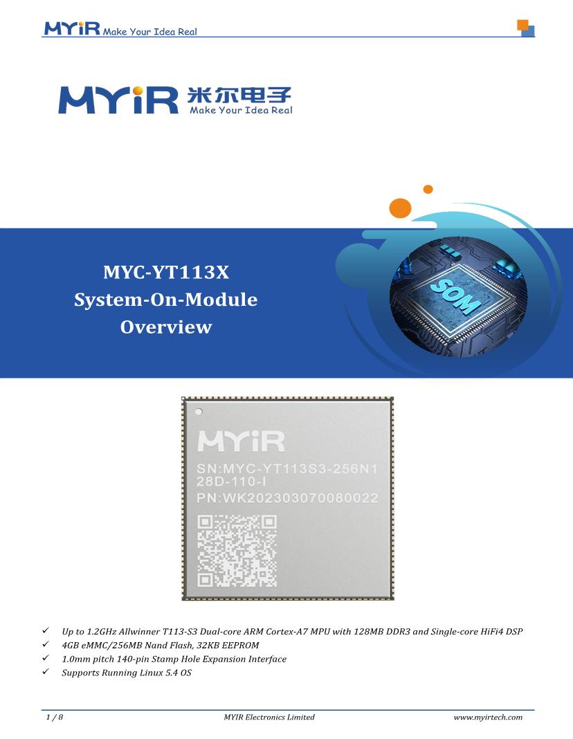 MYIR Tech Semiconductors Datasheets – Mouser