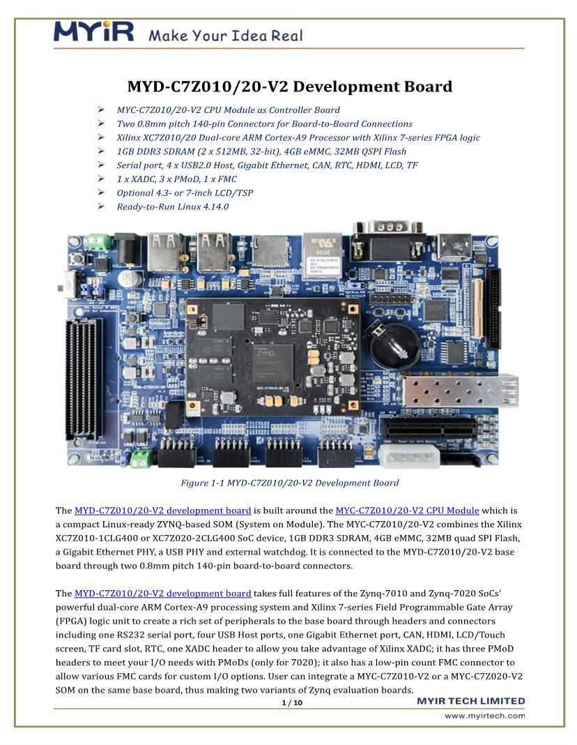 MYIR Tech Semiconductors Datasheets – Mouser