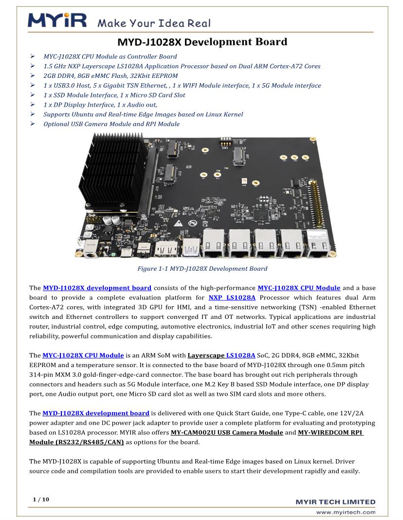 MYIR Tech Semiconductors Datasheets – Mouser