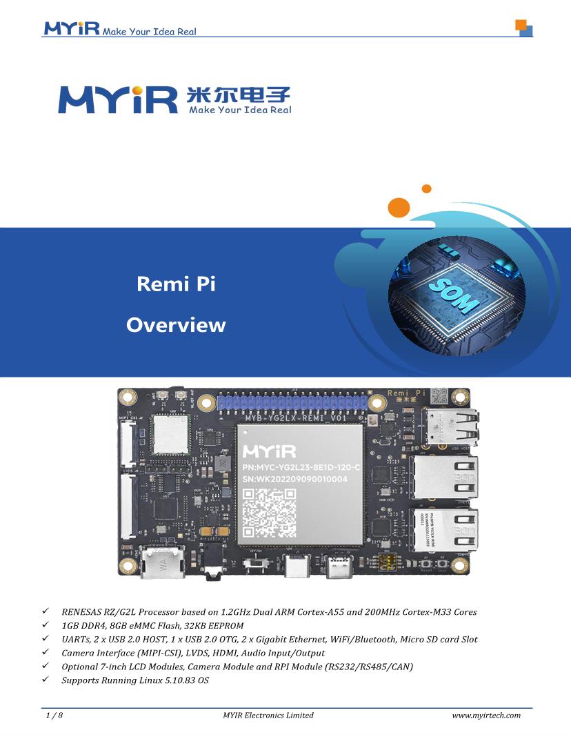 MYIR Tech Semiconductors Datasheets – Mouser