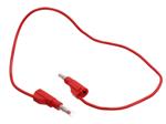 Retractable Stacking Banana Plug Cable - Red 0.5 Meter Long - 5471