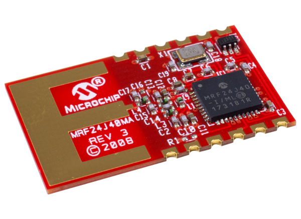 MRF24J40MA RF Transceiver Module - Microchip Technology | Mouser